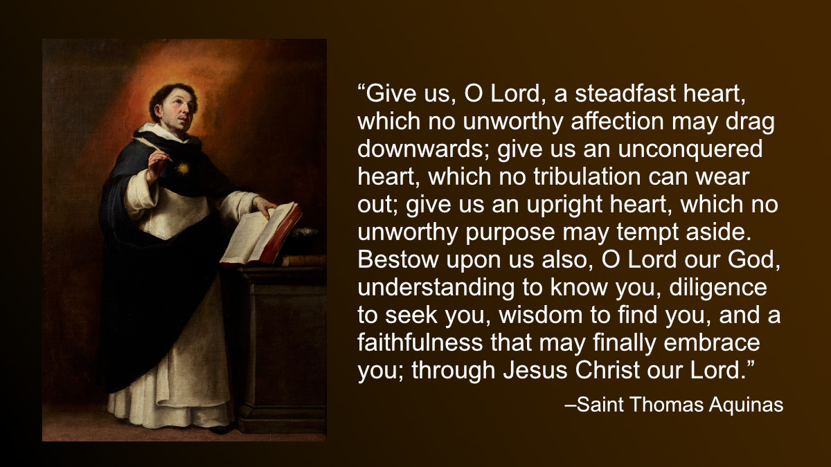 Daily Quote — Saint Thomas Aquinas — Integrated Catholic Life™