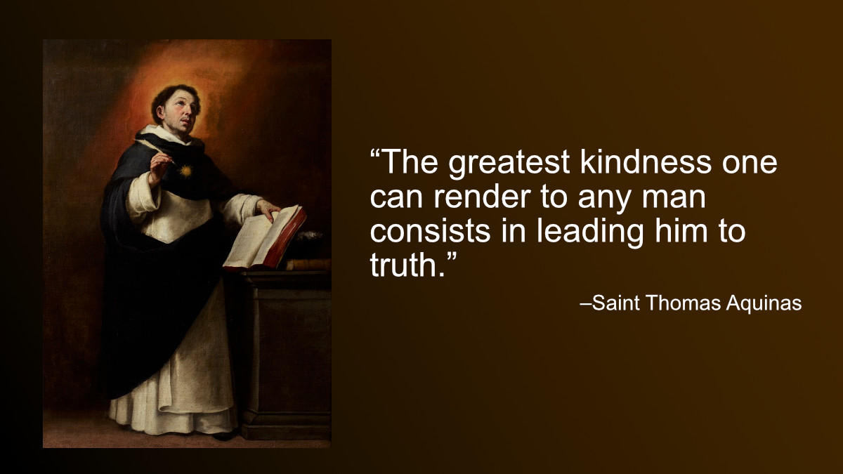 Daily Quote — Saint Thomas Aquinas — Integrated Catholic Life™