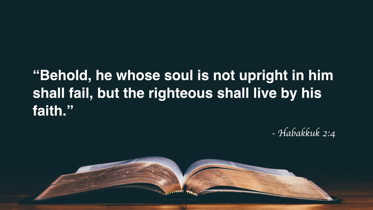 Your Daily Bible Verses — Habakkuk 2:4 — Integrated Catholic Life™