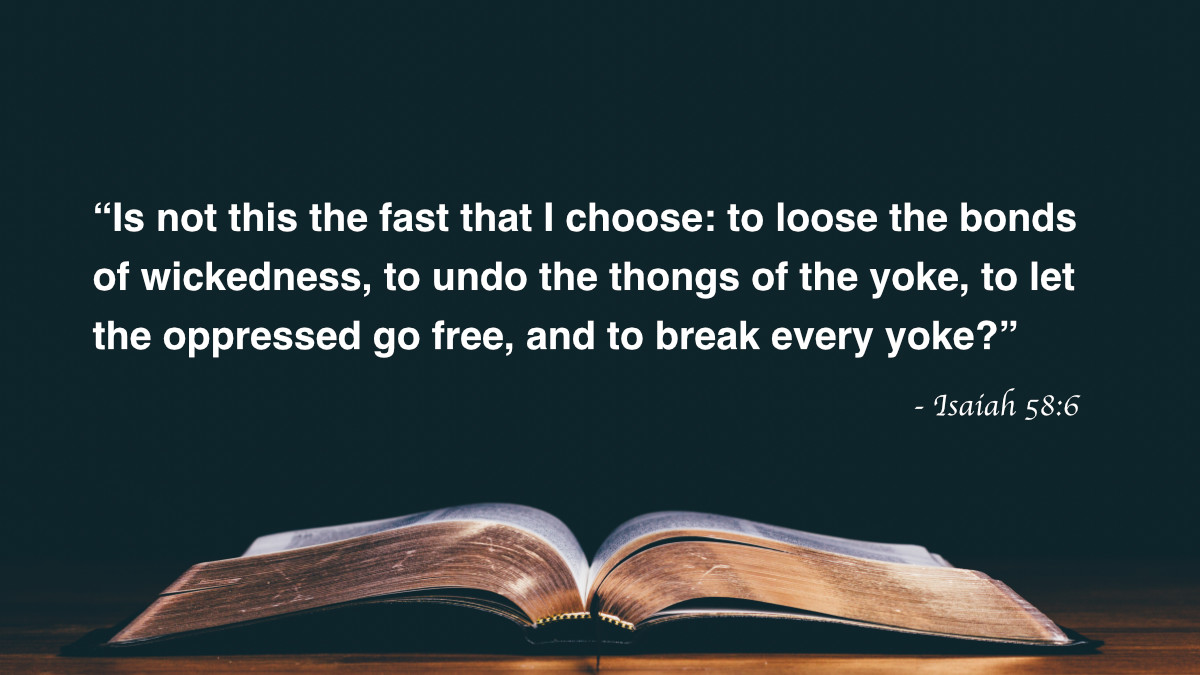 Your Daily Bible Verses — Isaiah 58:6 — Integrated Catholic Life™