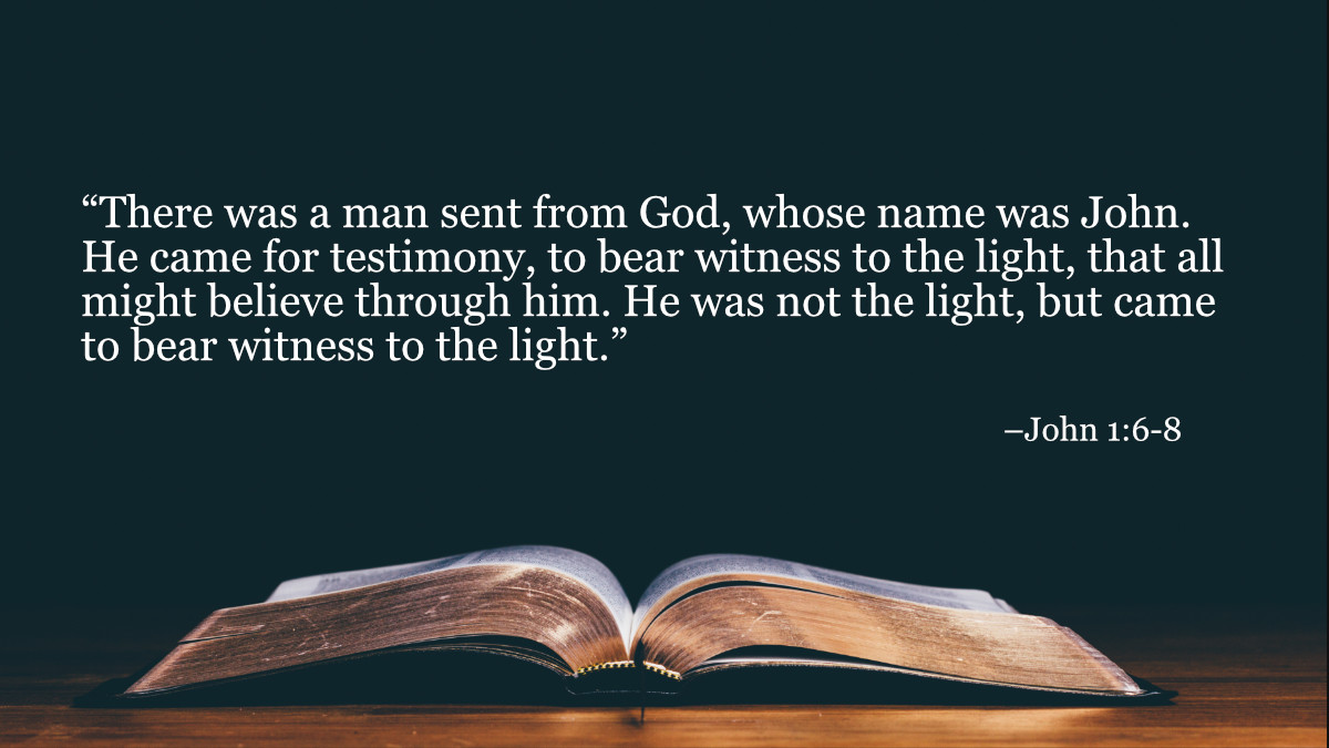 Your Daily Bible Verses — John 1:6-8 — Integrated Catholic Life™