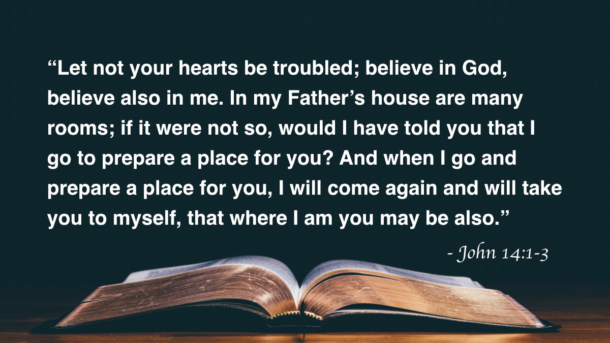 Your Daily Bible Verses — John 14:1-3 — Integrated Catholic Life™