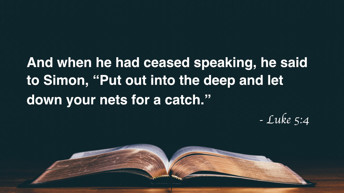 Your Daily Bible Verses — Luke 5:4 — Integrated Catholic Life™