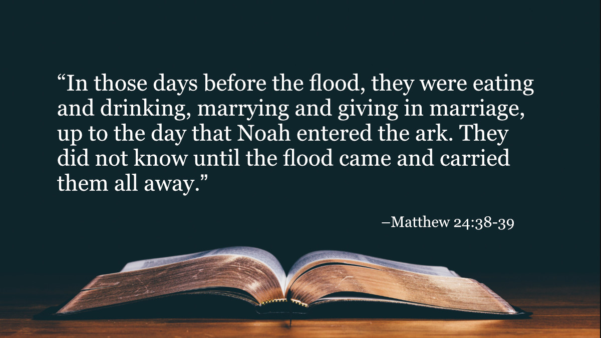 Your Daily Bible Verses — Matthew 24:38-39 — Integrated Catholic Life™