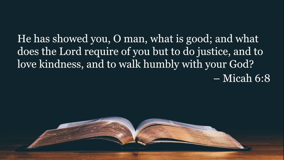 Your Daily Bible Verses — Micah 6:8 — Integrated Catholic Life™