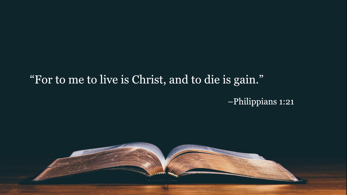 Your Daily Bible Verses — Philippians 1:21 — Integrated Catholic Life™