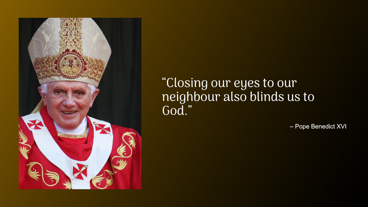 Daily Quote — Pope Benedict XVI — Integrated Catholic Life™