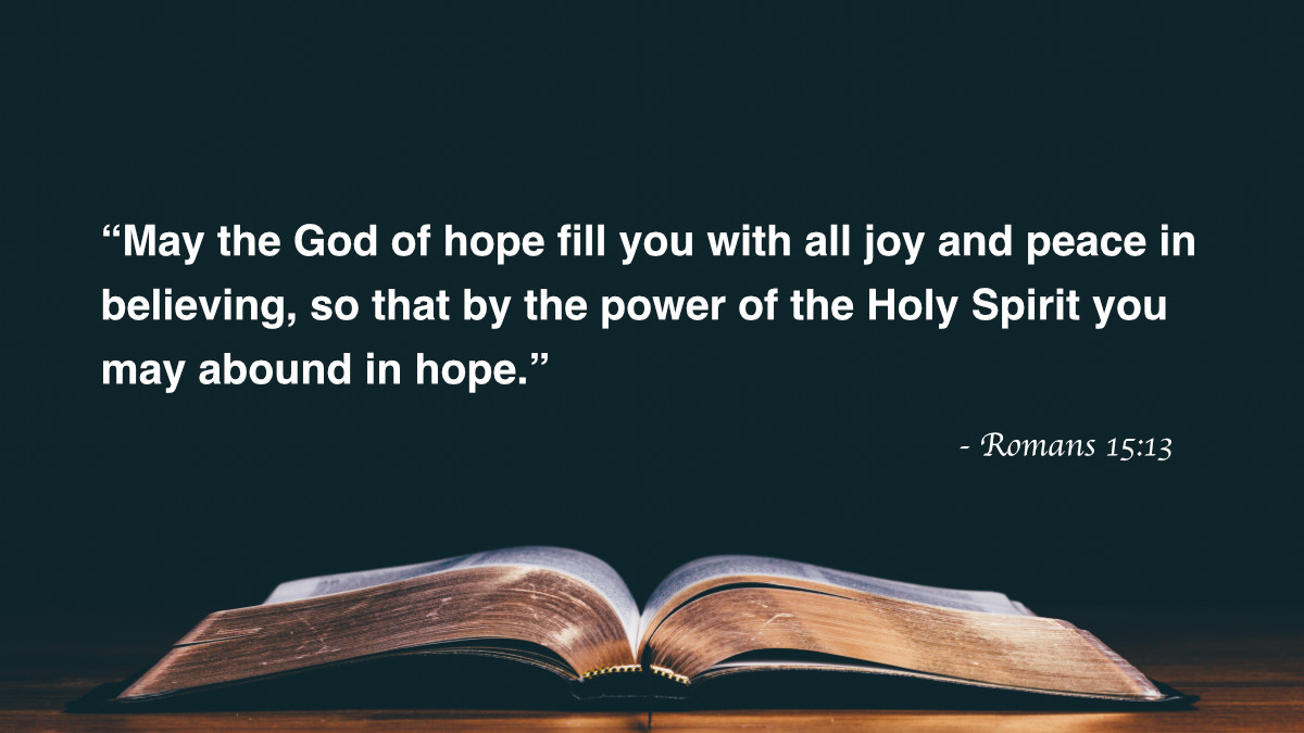 Your Daily Bible Verses — Romans 15:13 — Integrated Catholic Life™