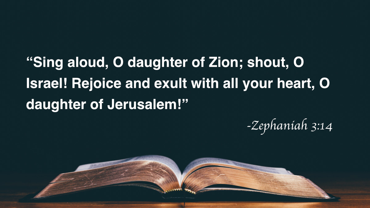 Your Daily Bible Verses — Zephaniah 3:14 — Integrated Catholic Life™